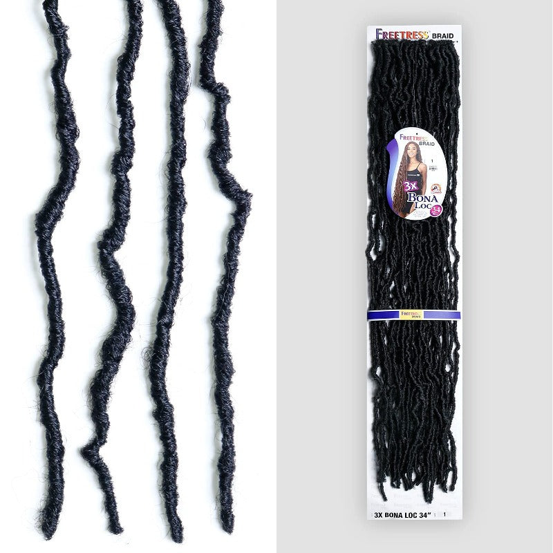 FreeTress Crochet Braids 3X Bona Loc 34" – SuperBeautyME305