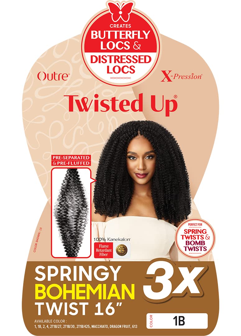 Outre Xpression Twisted Up Springy Bohemian Twist 3X 16" – SuperBeautyME305
